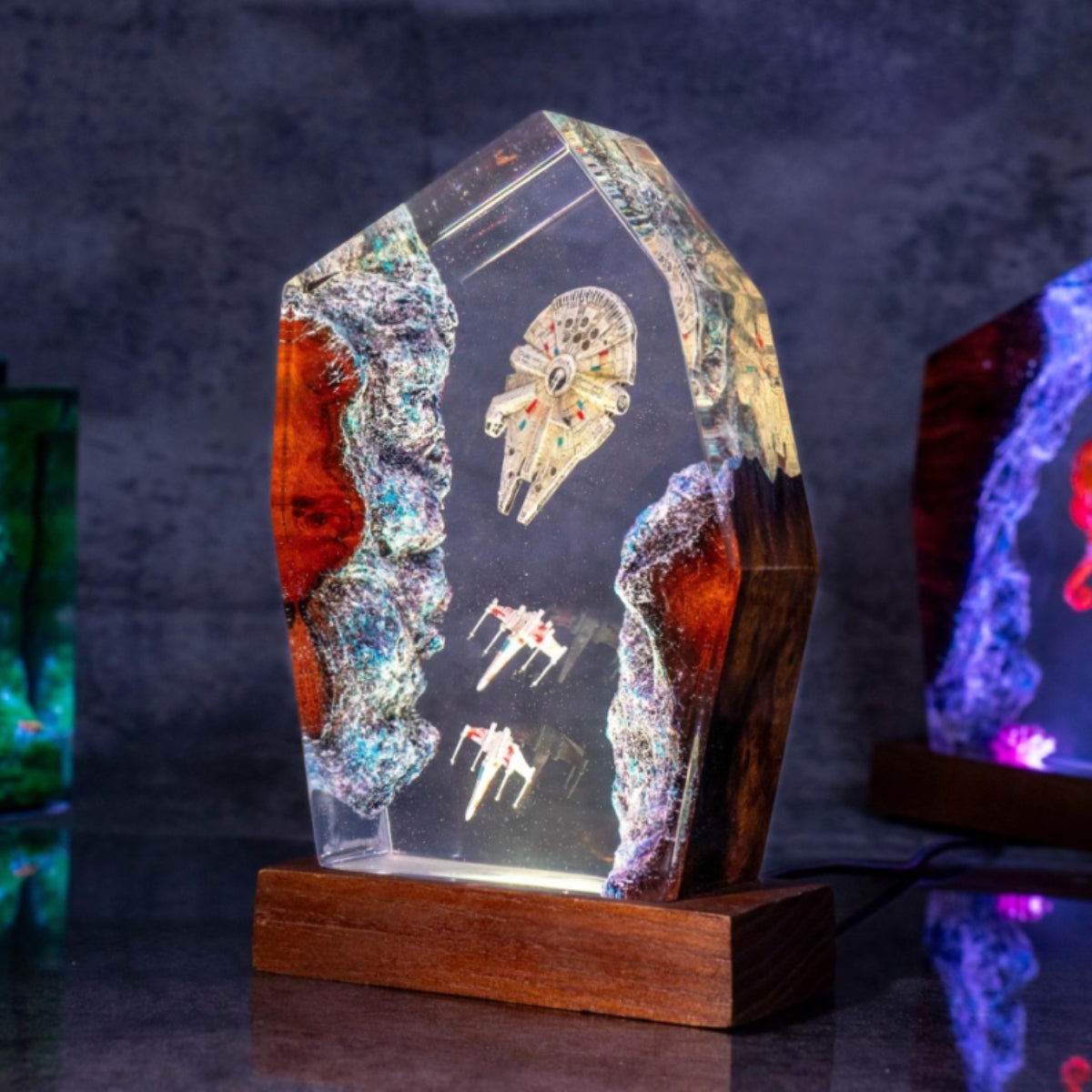 Otter Couple Resin Night Light – Fandom Lamps - Epoxy Resin Lamp