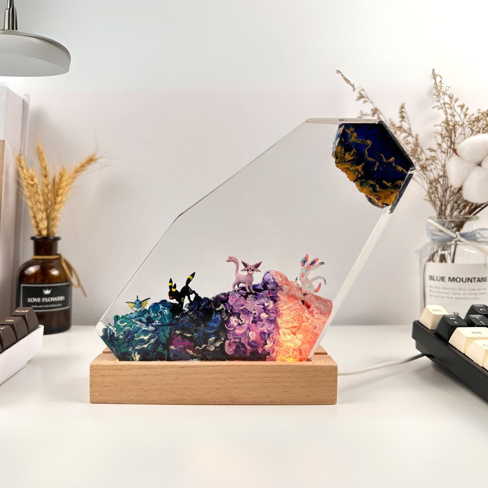 Pokemon Eevee Evolution Night Lamp – Fandom Lamps - Epoxy Resin Lamp